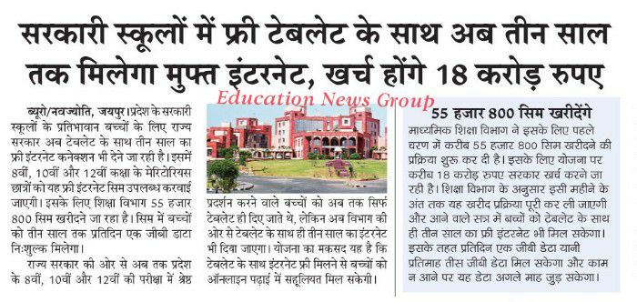 Rajasthan Free Tablet Yojana 2024: सरकार देगी 8वीं, 10वीं, 12वीं के ...